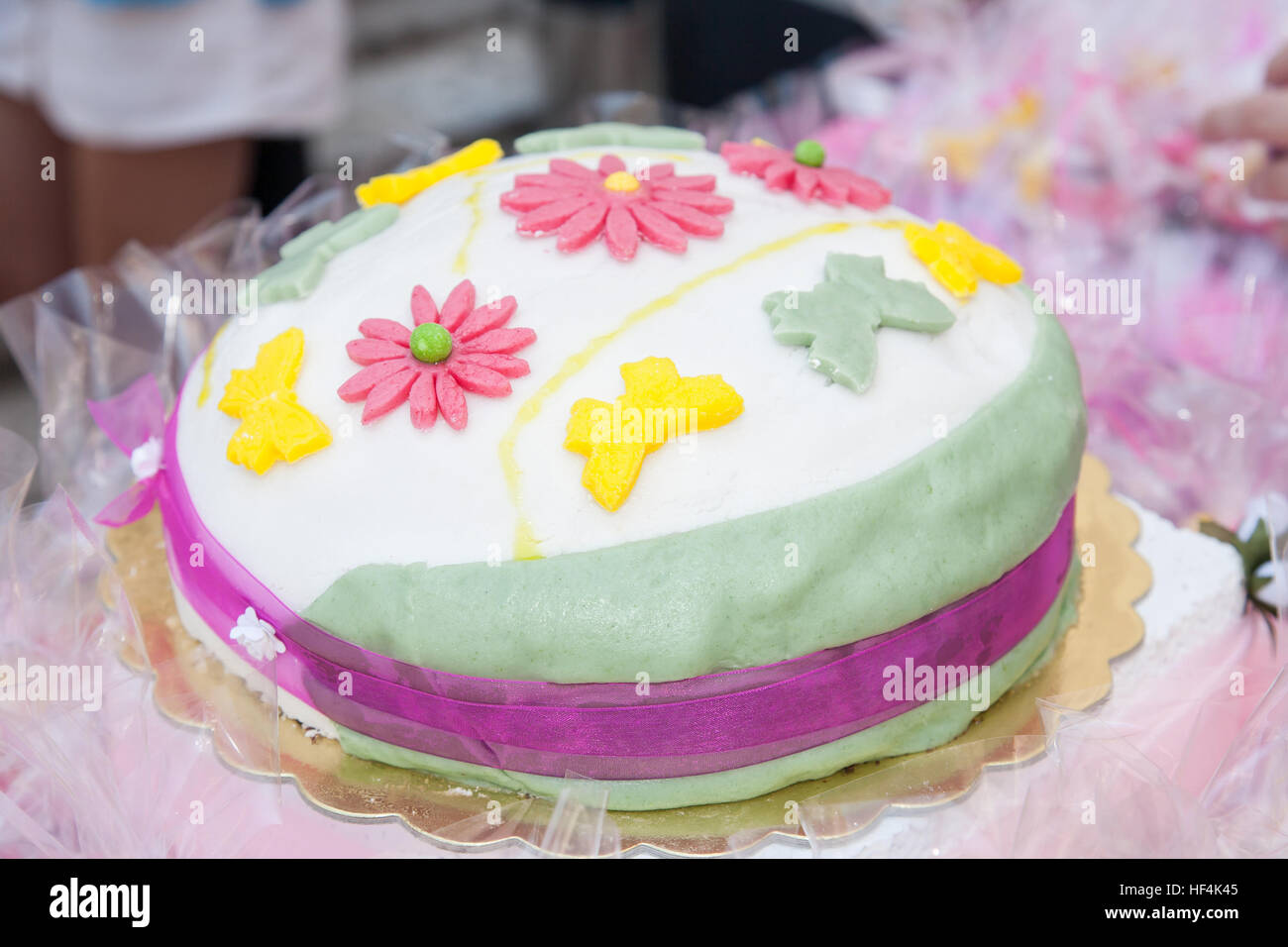 closeup of sweet birthday cake Stock Photo - Alamy