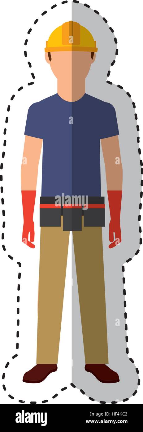 electrical technician avatar character vector illustration design Stock ...
