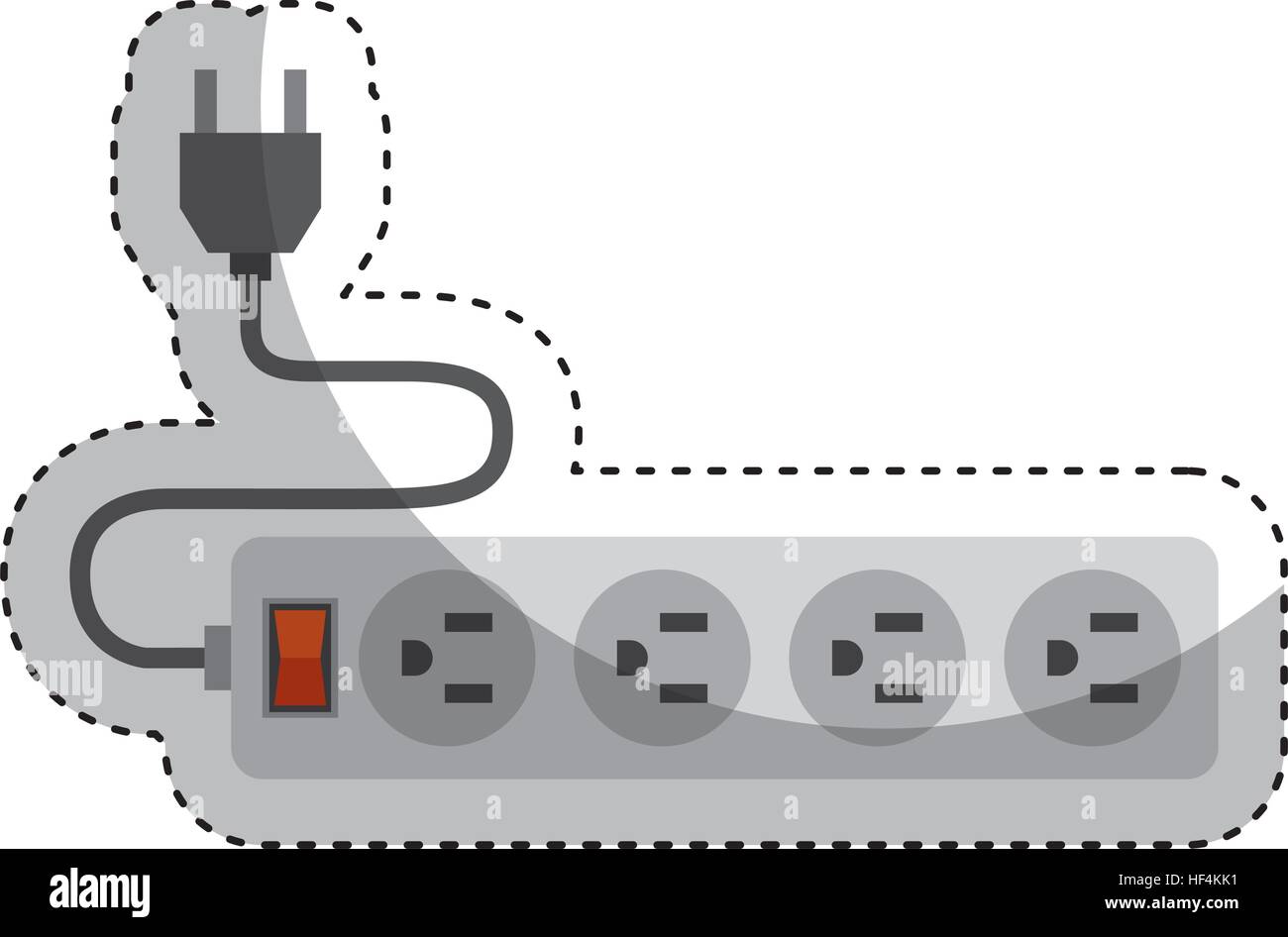 multi socket energy isolated icon vector illustration design Stock ...