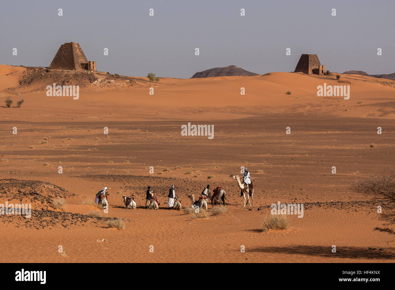 The Pyramids of Meroe, Sudan, Africa Stock Photo - Alamy