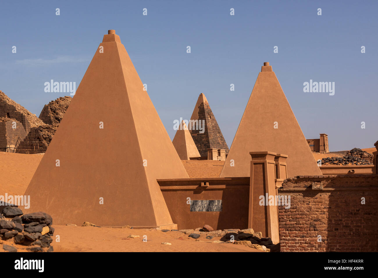 The Pyramids of Meroe, Sudan Stock Photo - Alamy