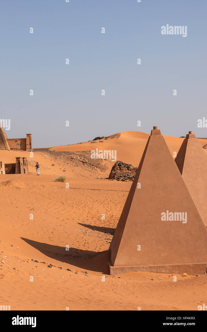 The Pyramids of Meroe, Sudan Stock Photo - Alamy