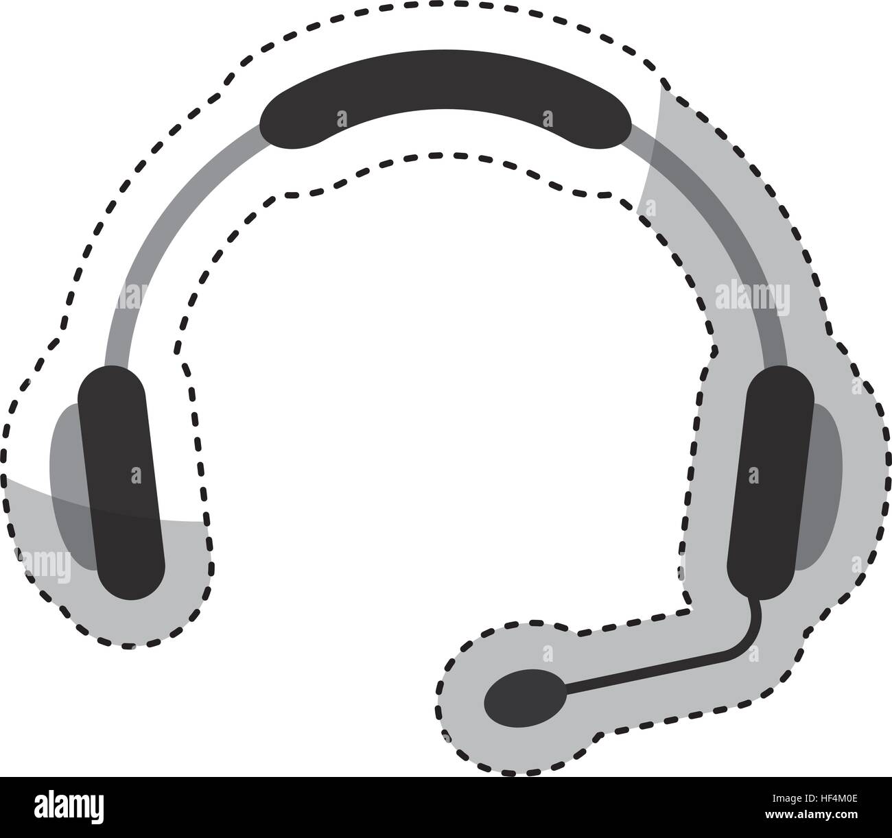 headset call center device vector illustration design Stock Vector ...