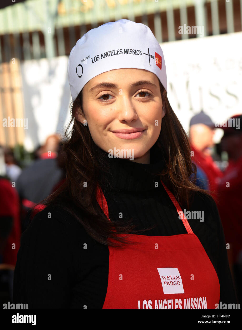 Mission Thanksgiving Dinner Featuring: Emmy Rossum Where: Hollywood ...