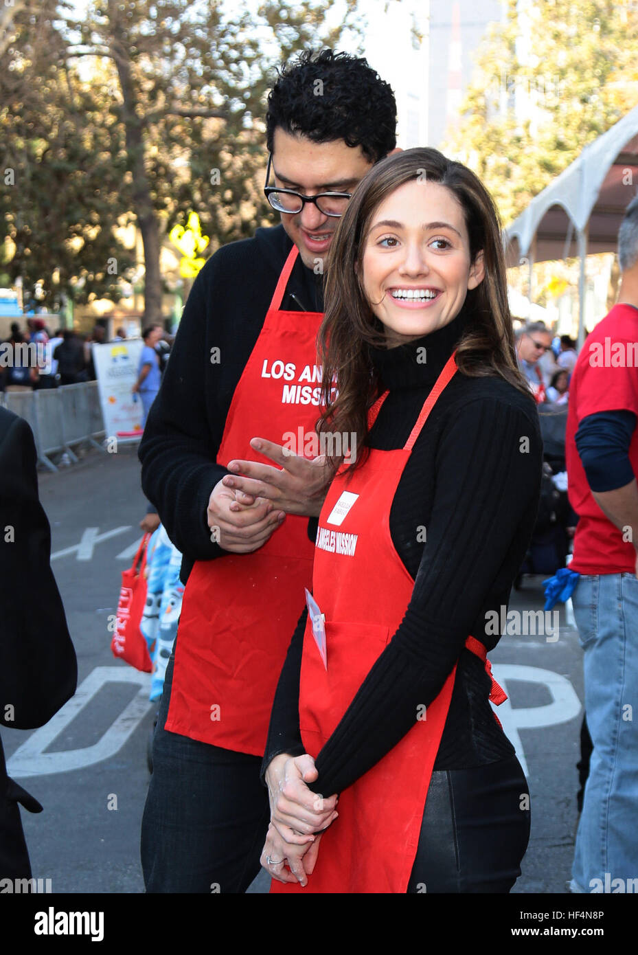 Mission Thanksgiving Dinner Featuring: Emmy Rossum Where: Hollywood ...