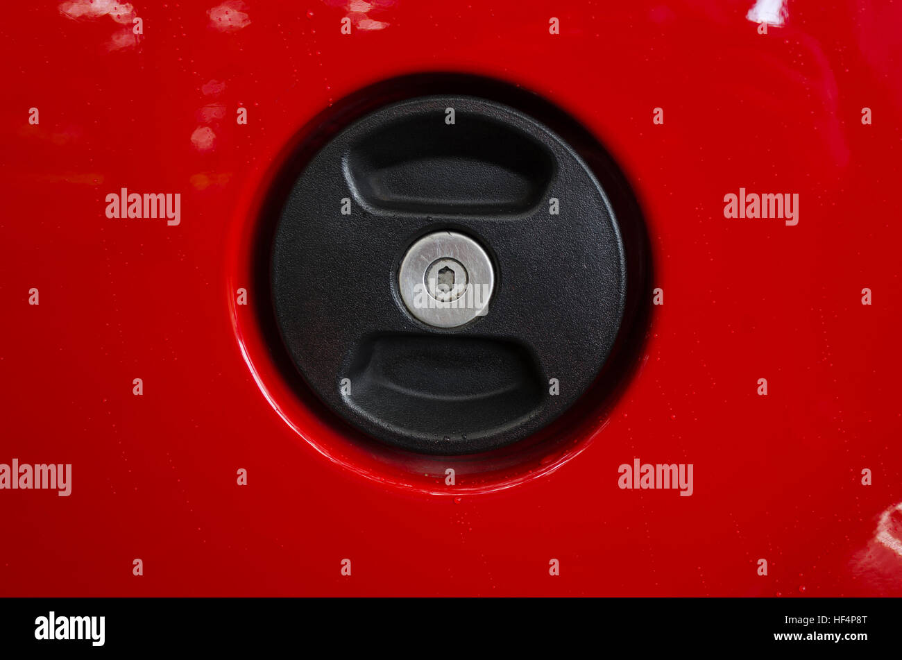 Motor vehicle fuel filler cap Stock Photo - Alamy