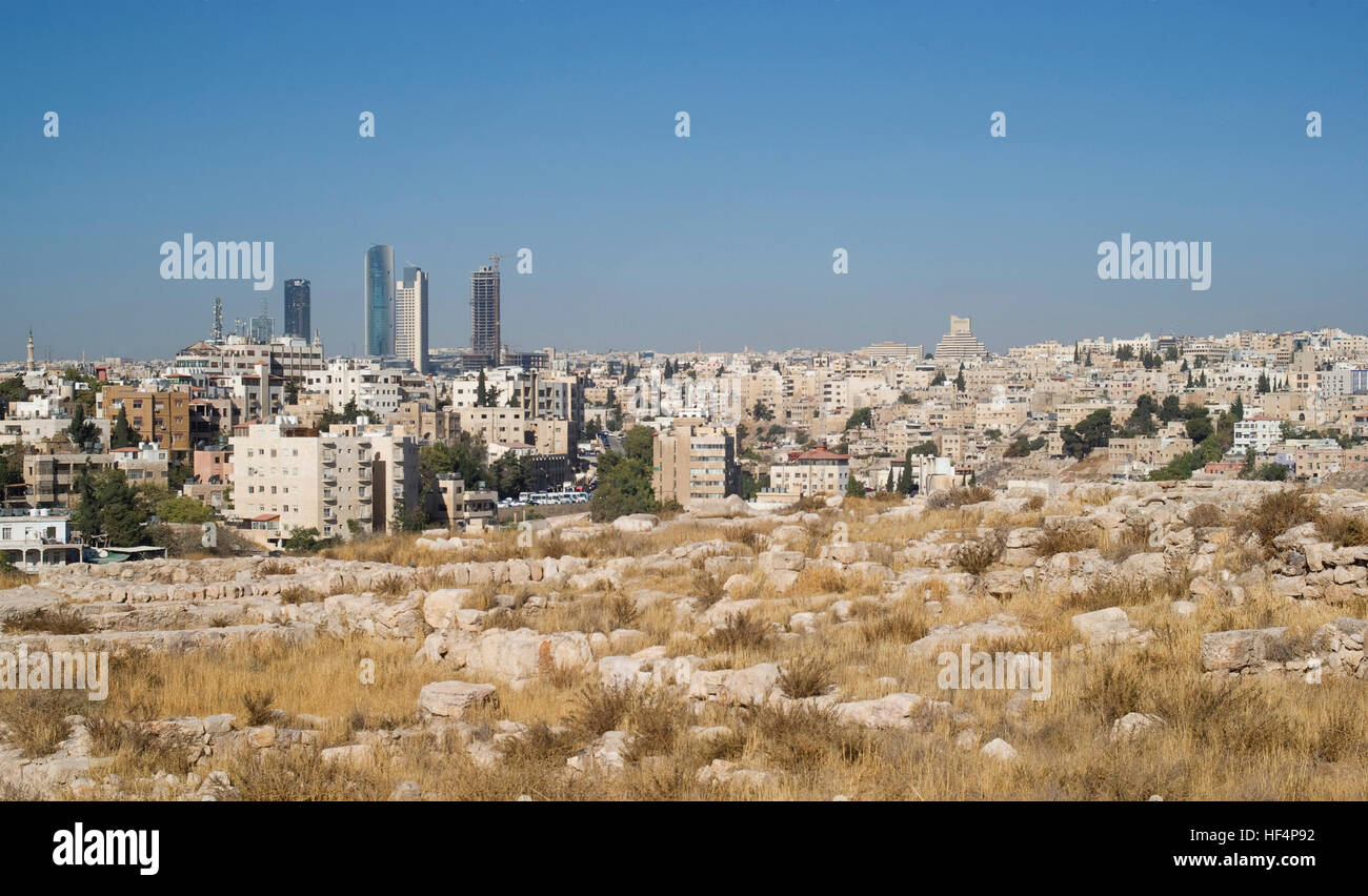 Cityscape of Amman downtown, Jordan Stock Photo - Alamy