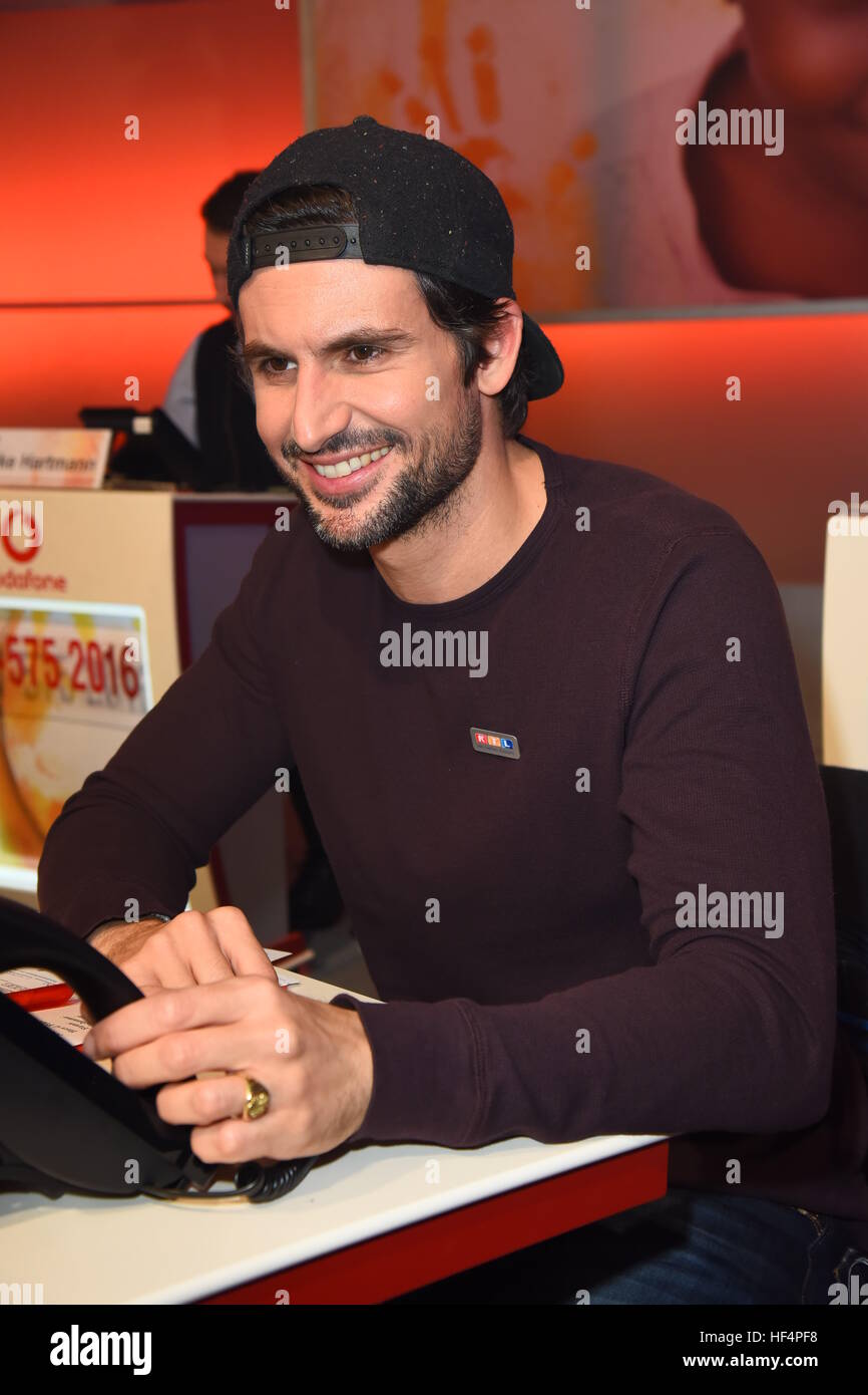 RTL Spendenmarathon (telethon) 2016 at MMC studios. Featuring: Tom Beck ...