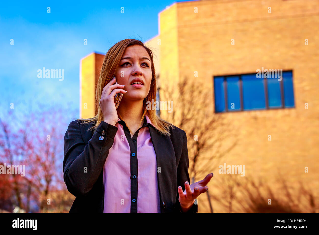 Modern portrait of a young professional business woman Stock Photo - Alamy