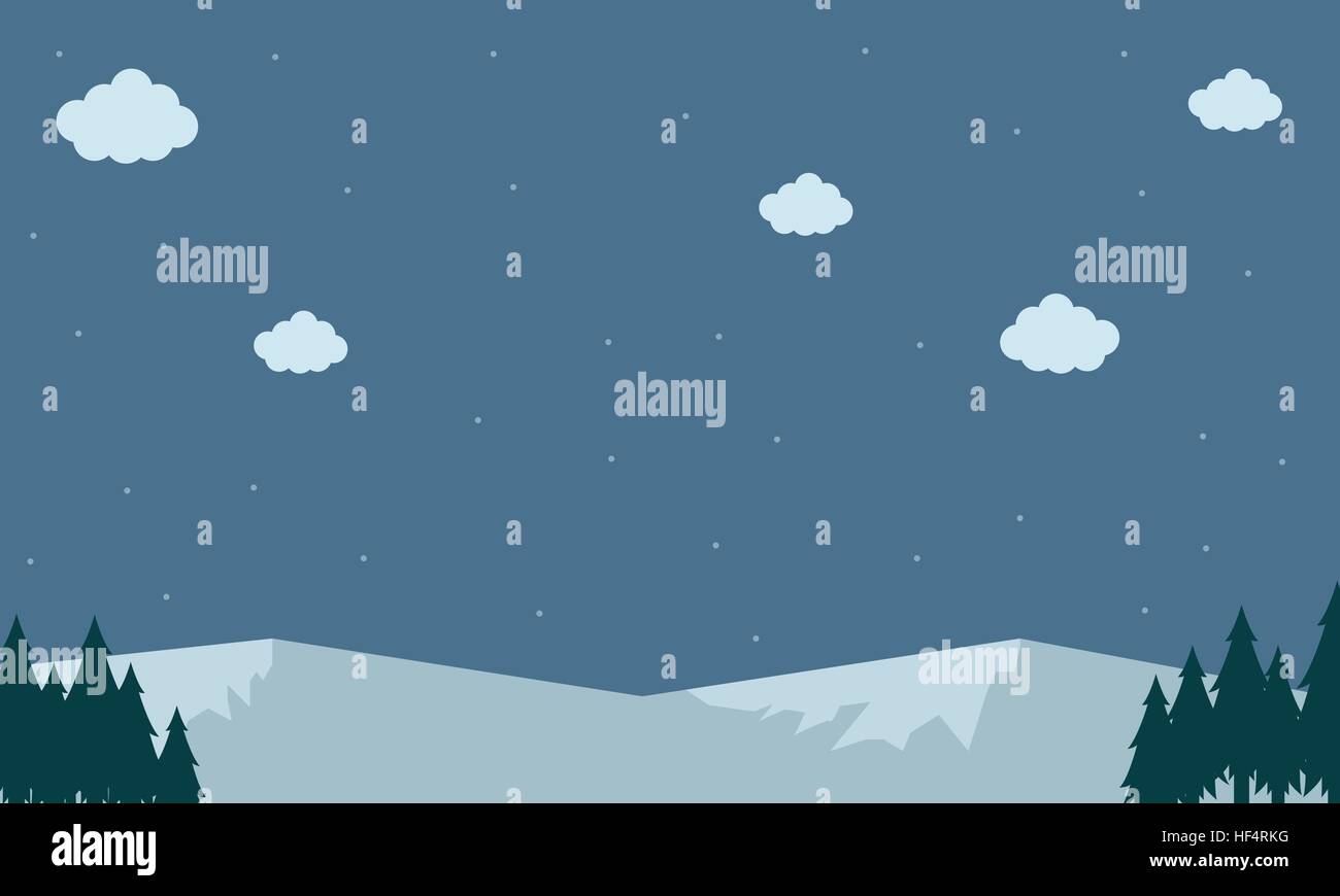 Vector of mountain snow landscape backgrounds Stock Vector Image & Art ...