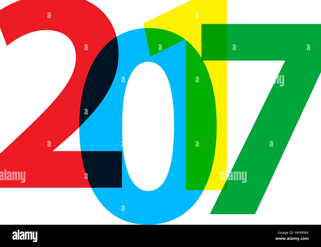 2017 year number on Stock Vector Images - Alamy