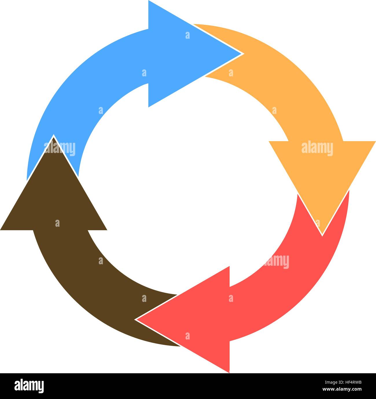 Four arrows infographic chart Stock Vector Images - Alamy