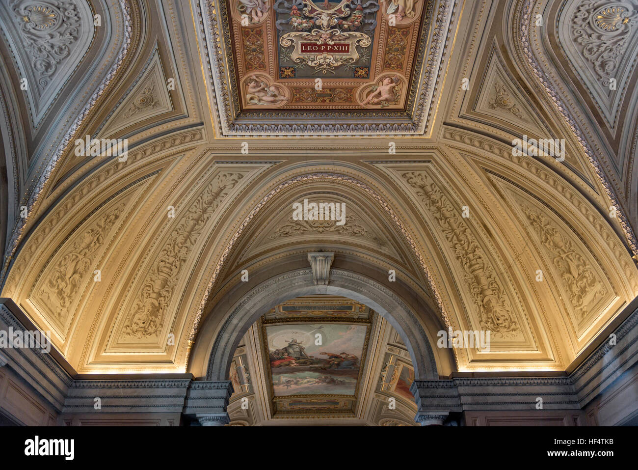 Interior of Vatican Museum Rome Italy Stock Photo - Alamy