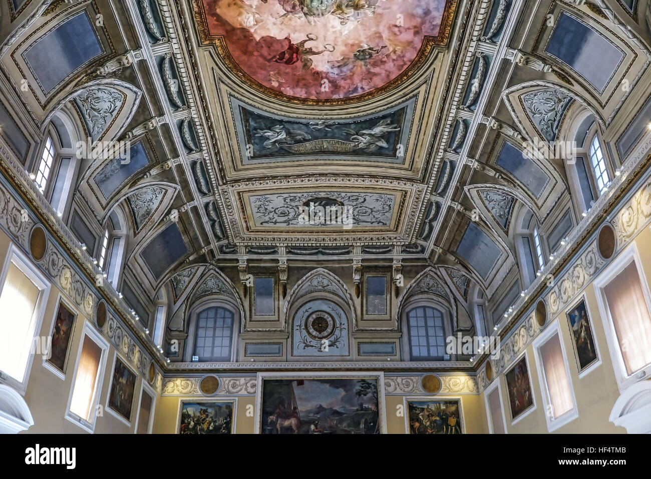Meridian Hall National Archaeological Museum, Naples, Italy Stock Photo ...