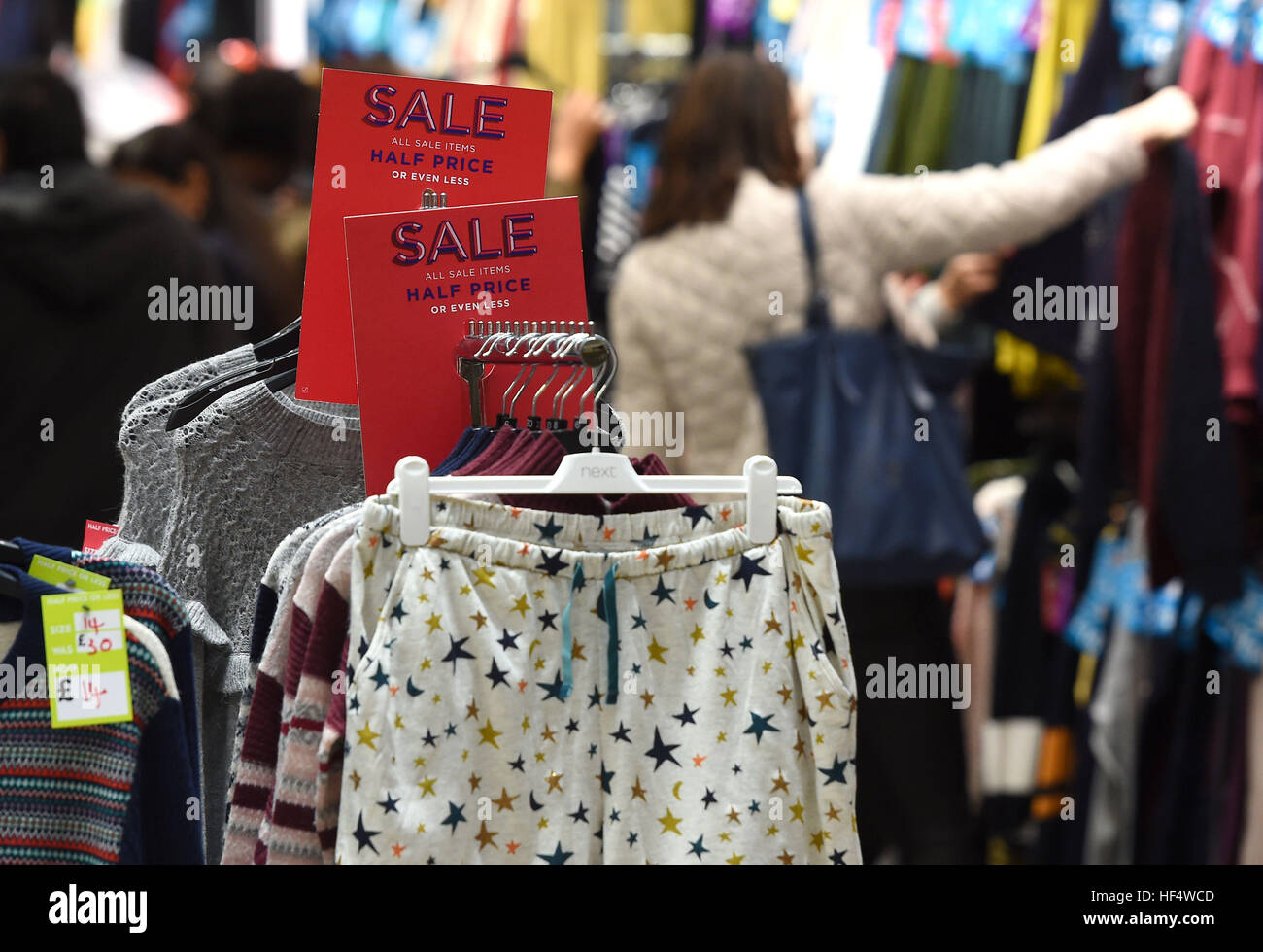 Shoppers at a Next department store during the Boxing Day sales at ...