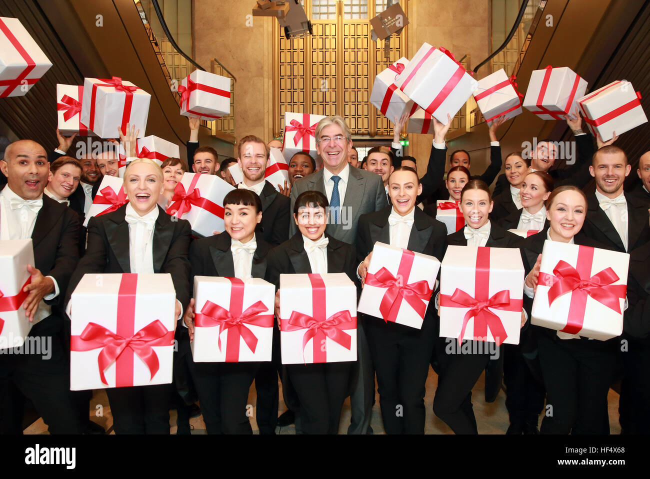 EDITORIAL USE ONLY Michael Ward (Managing Director of Harrods) with the ...