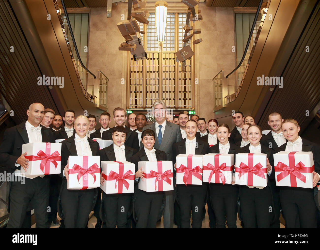 EDITORIAL USE ONLY Michael Ward (Managing Director of Harrods) with the ...