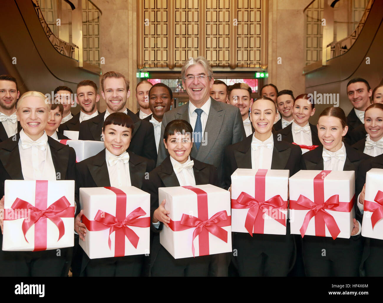 EDITORIAL USE ONLY Michael Ward (Managing Director of Harrods) with the ...