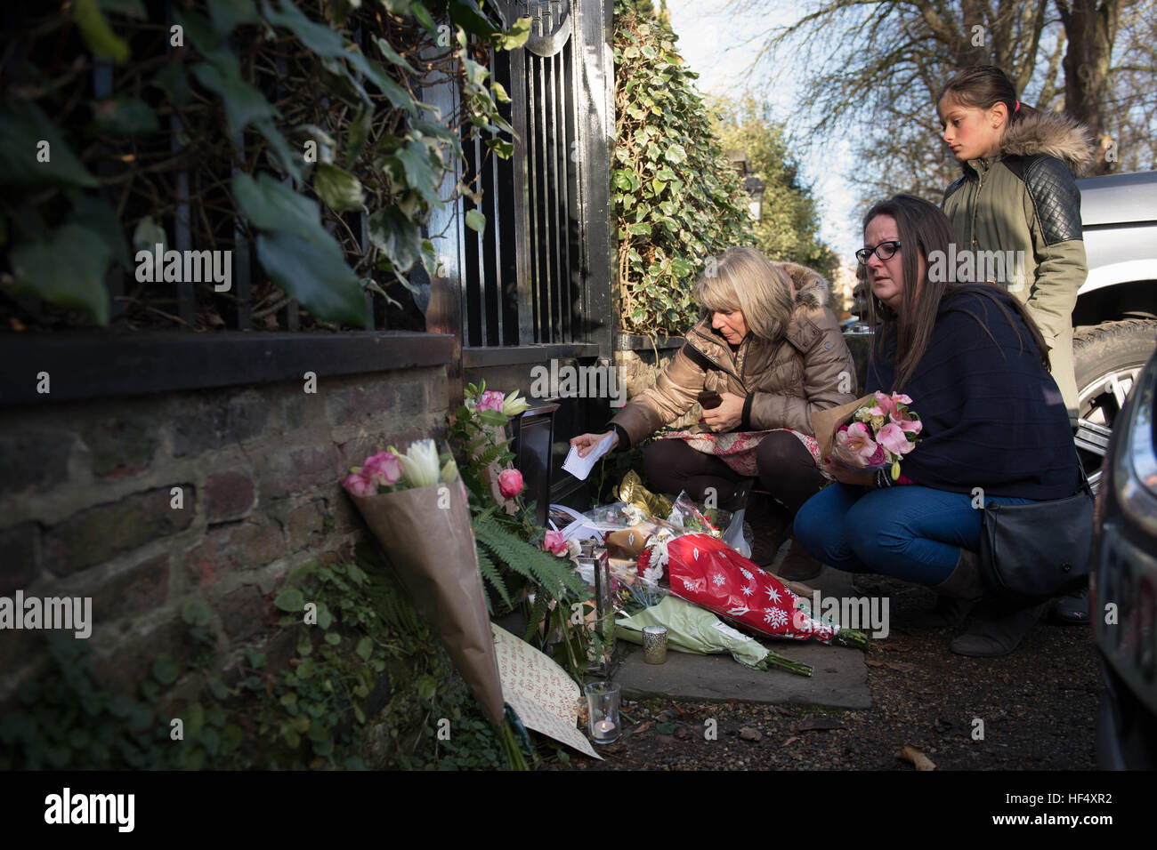 George Michael fans outside his London home, as the pop superstar has ...