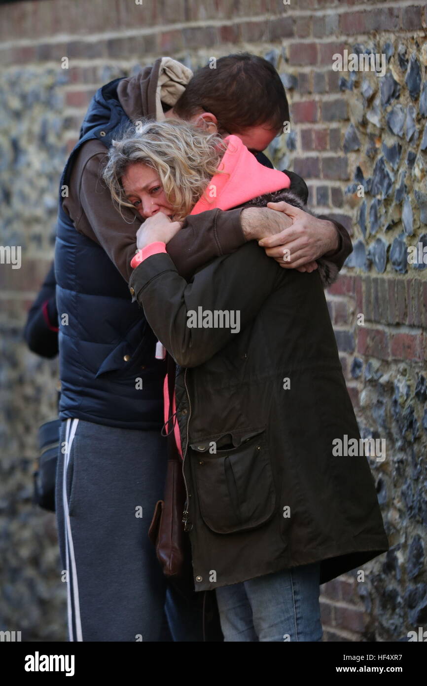 People outside the Goring house of George Michael in Oxfordshire as the ...