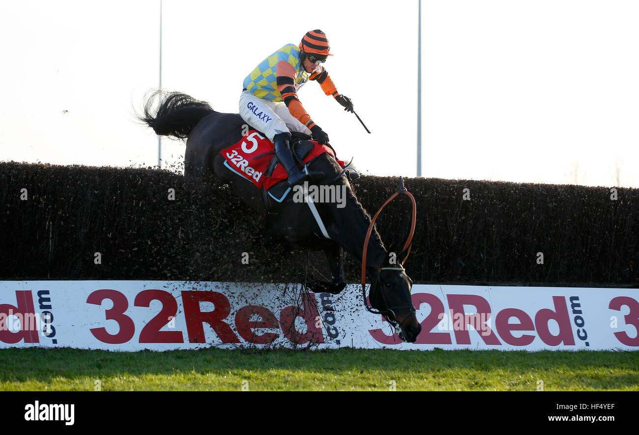 Daryl jacob fall last fence hi-res stock photography and images - Alamy
