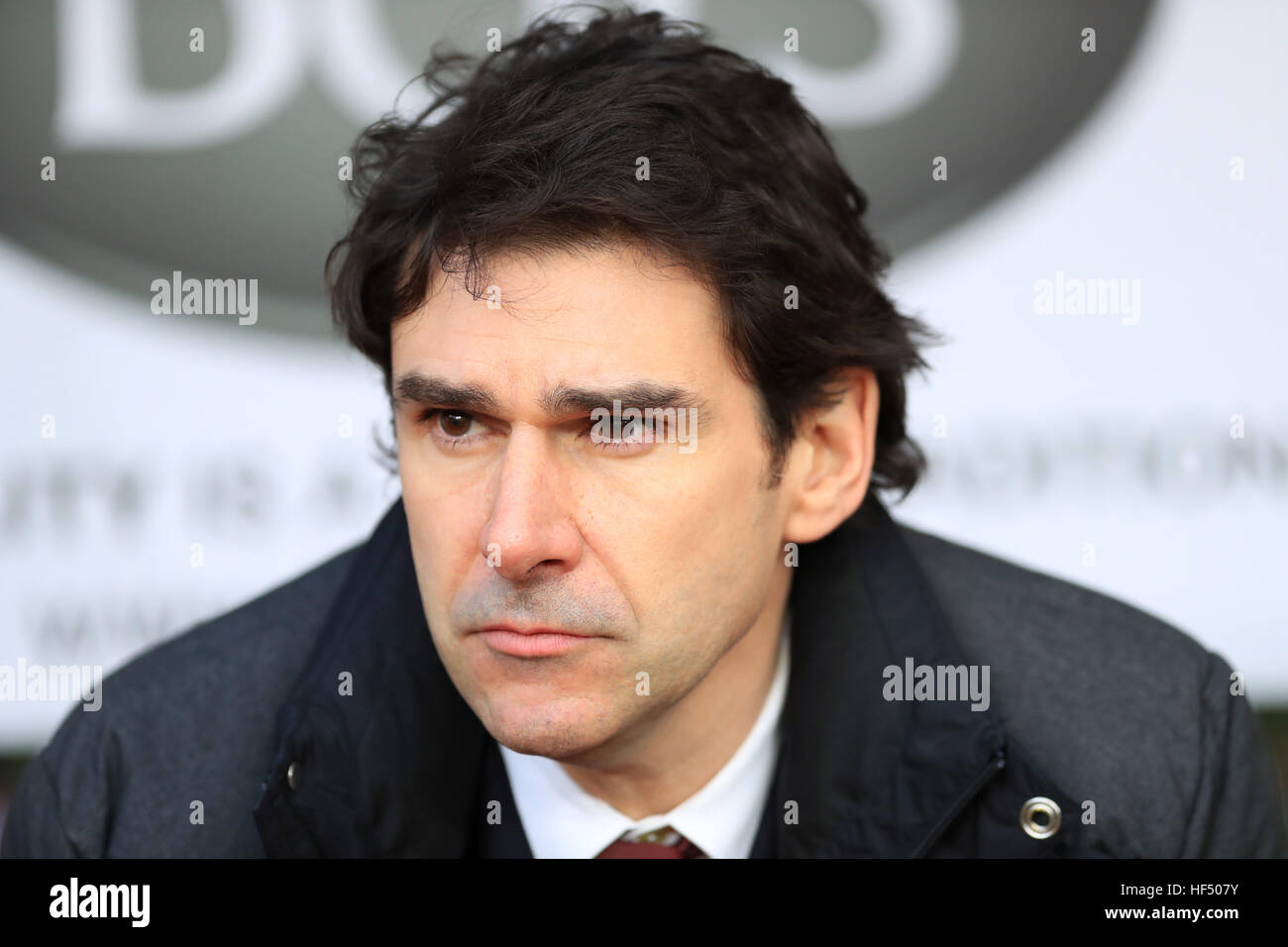Middlesbrough manager Aitor Karanka during the Premier League match at ...