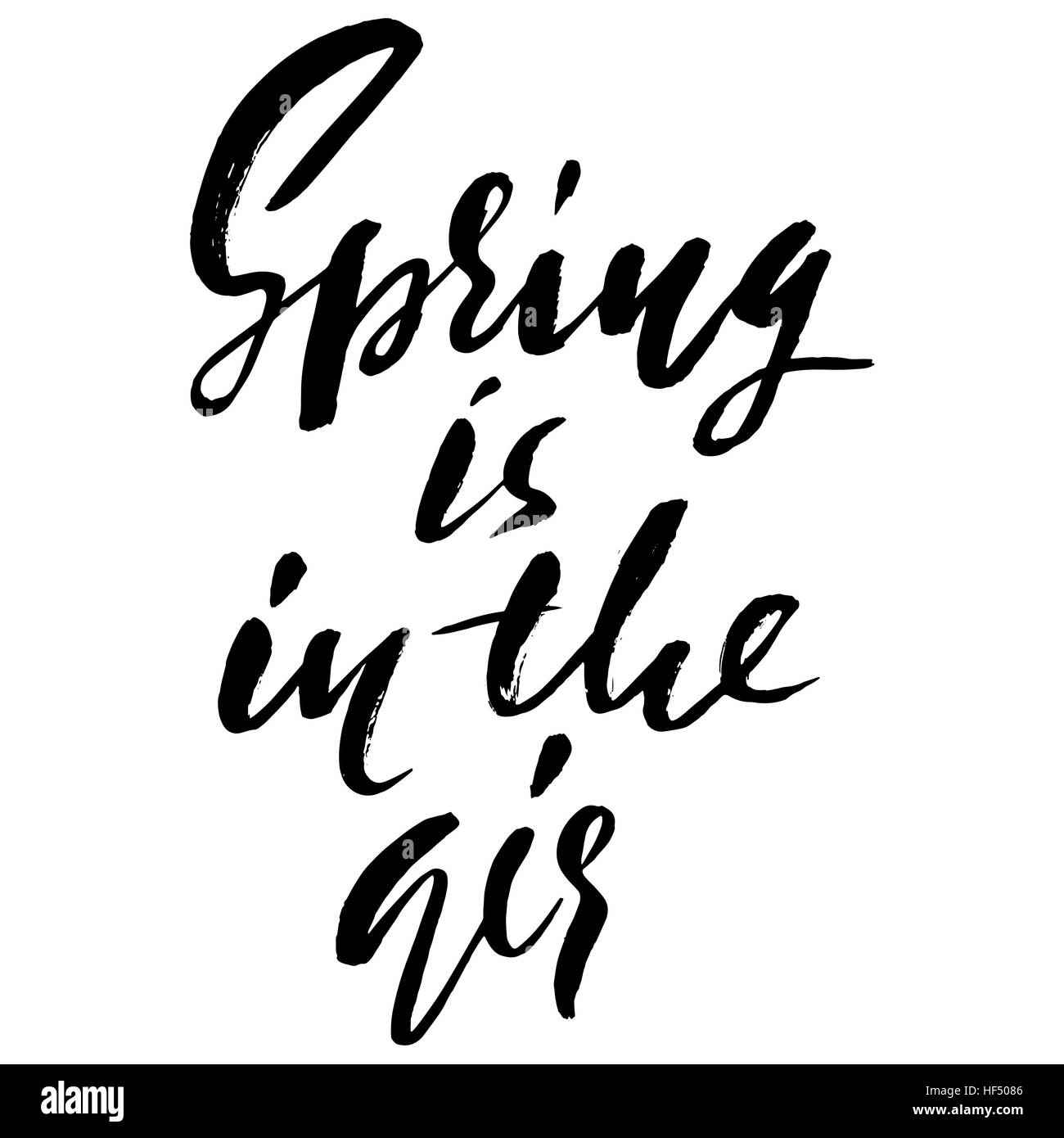 Spring quote Stock Vector Images - Alamy