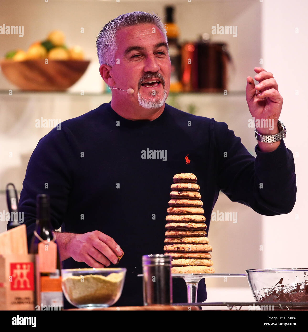 BBC Good Food Show Birmingham - Paul Hollywood gives a cooking ...