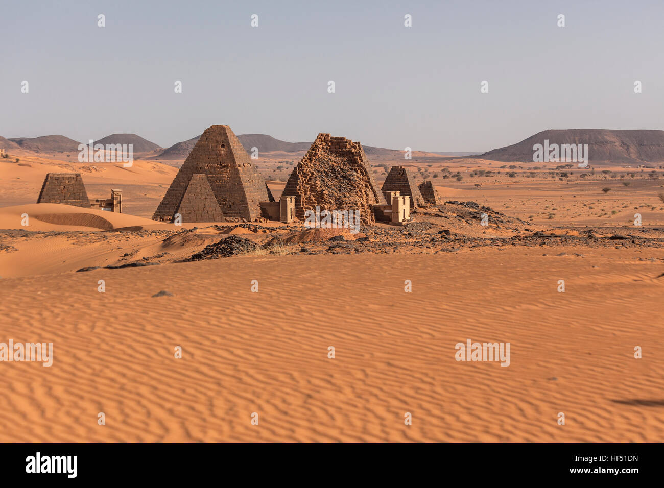 The Meroe Pyramids, Sudan, Africa Stock Photo - Alamy