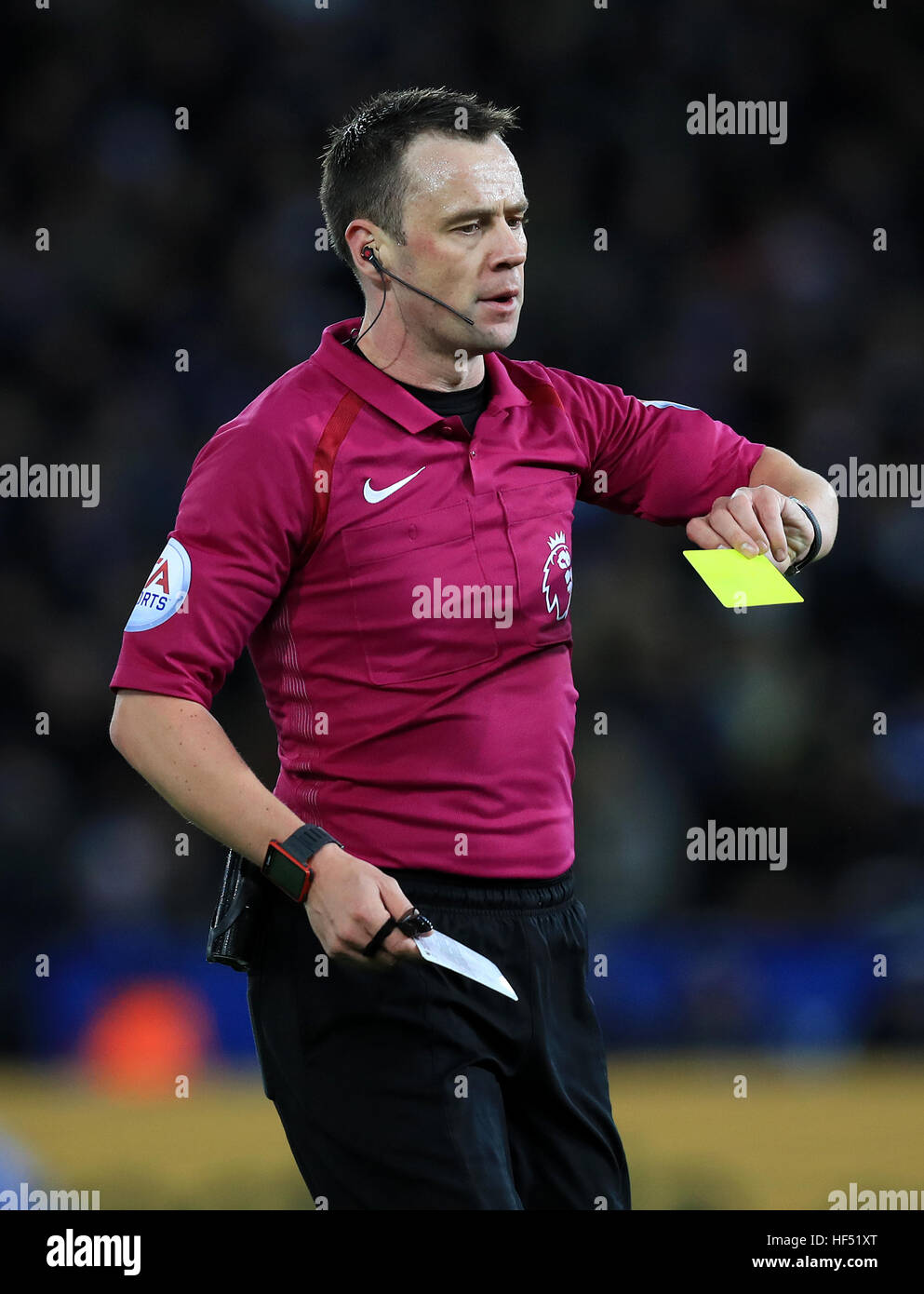 Referee Stuart Attwell during the Premier League match at the King ...
