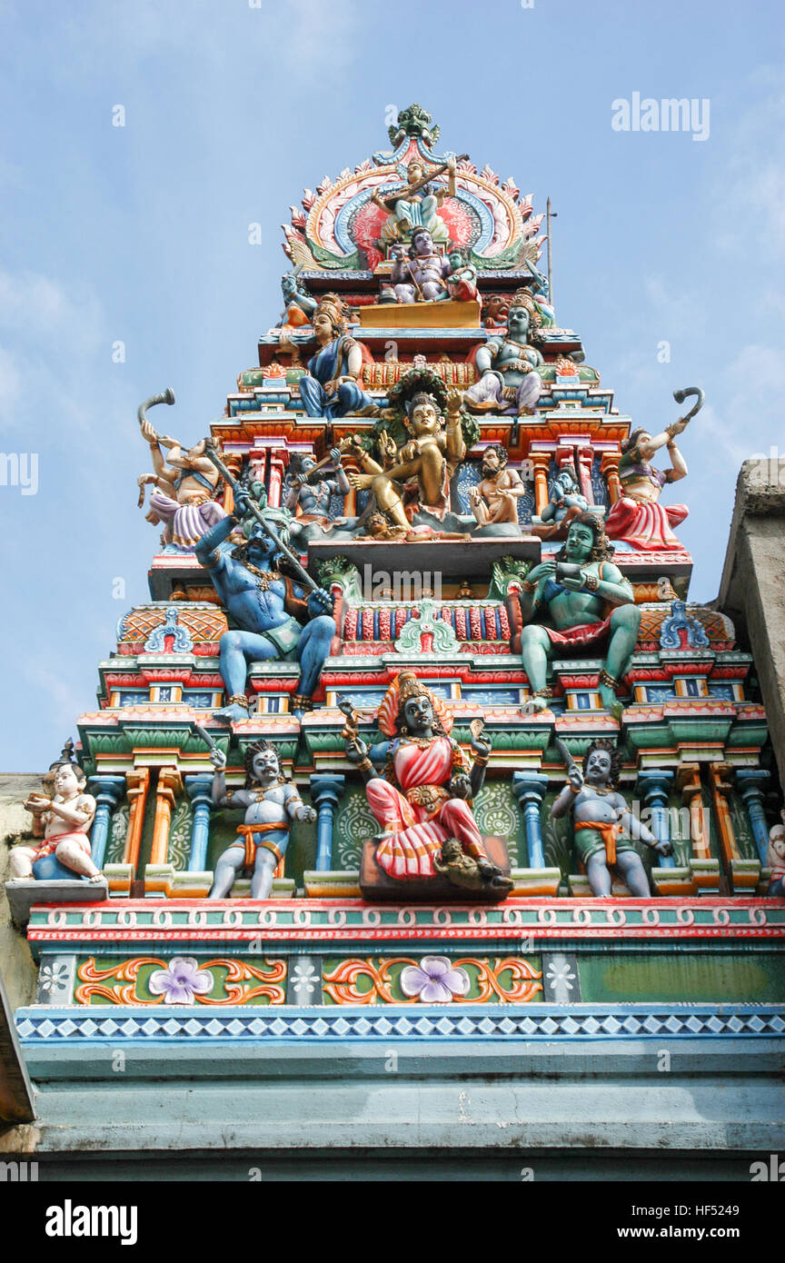 Sri Muthumariamman Kovil hindu temple at Matale on Sri Lanka Stock ...