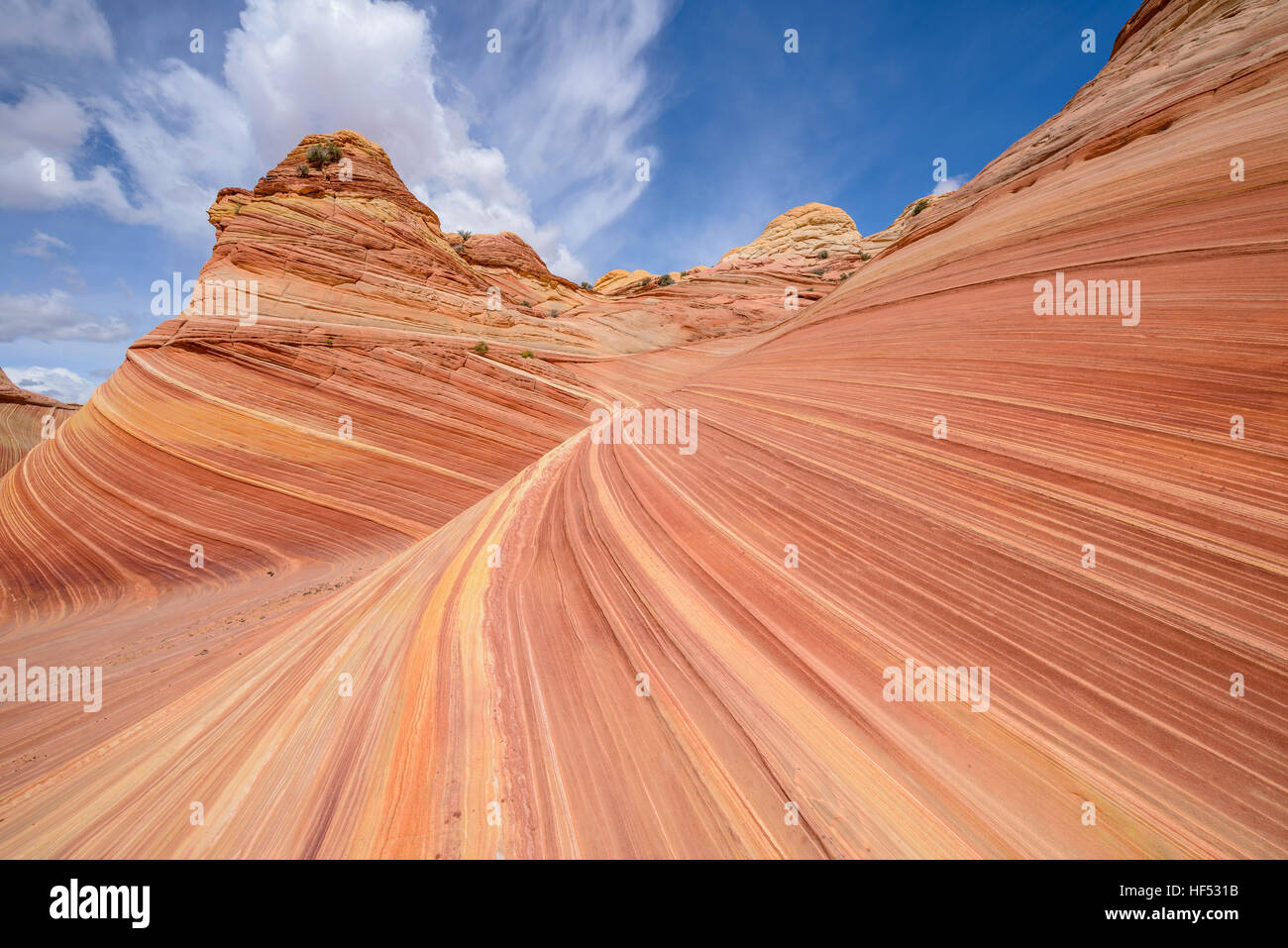 Red Sandstone Buttes - Colorful sandstone buttes at The Wave, a ...