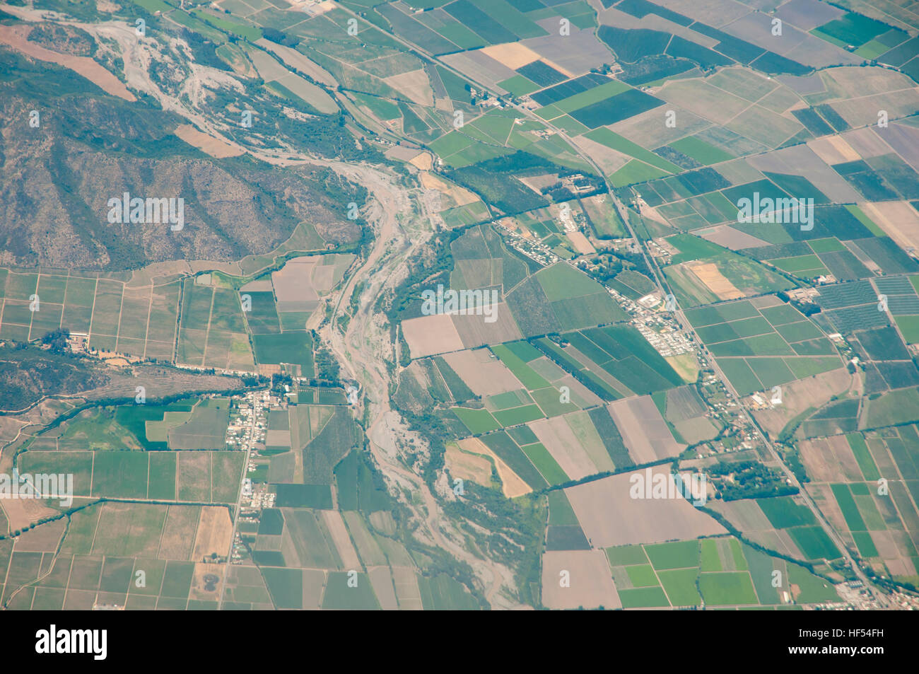 Fertile Agricultural Lands - Chile Stock Photo - Alamy