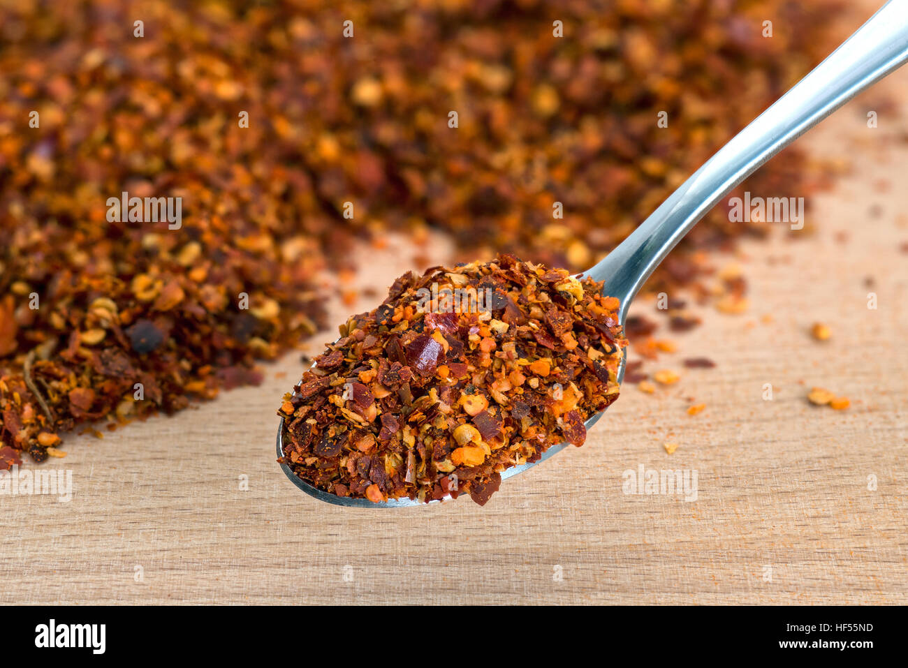 Organic hot red chilli flakes made from organically grown whole red ...