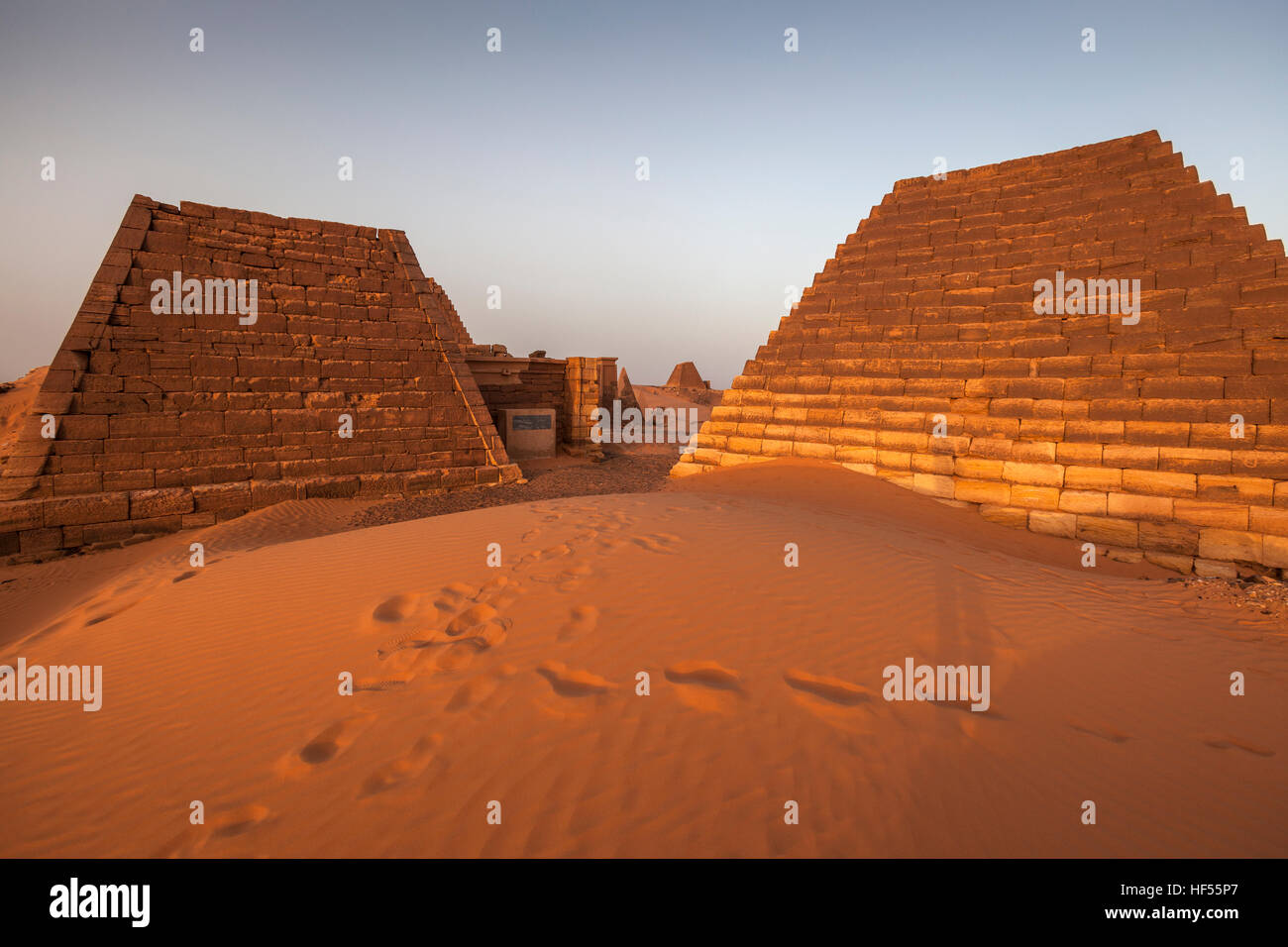 The Meroe pyramids, Sudan, Africa Stock Photo - Alamy