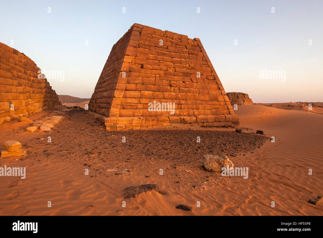 The Meroe pyramids, Sudan, Africa Stock Photo - Alamy