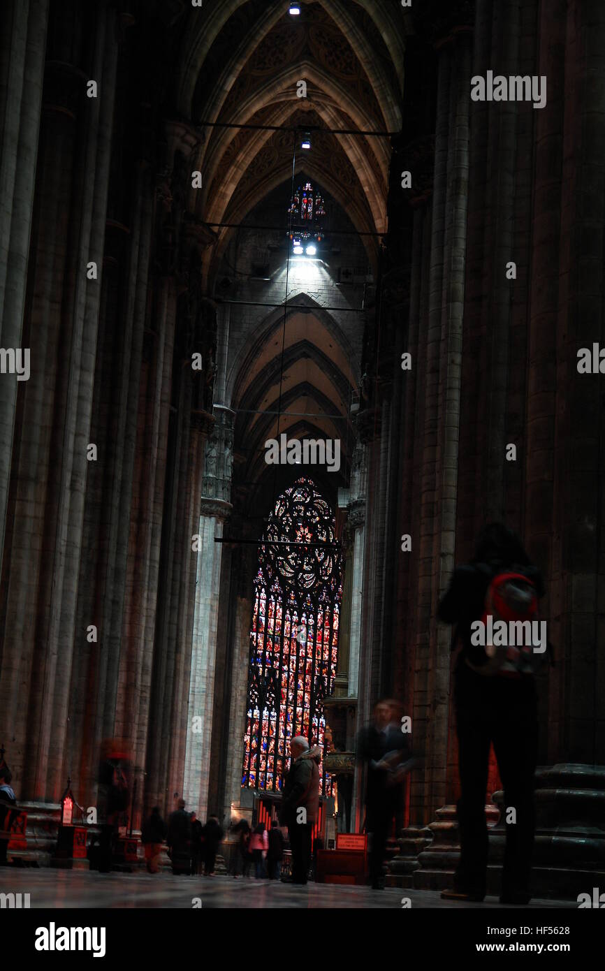 Gothic window in the cathedral of Milan: Milan Cathedral, Duomo ...