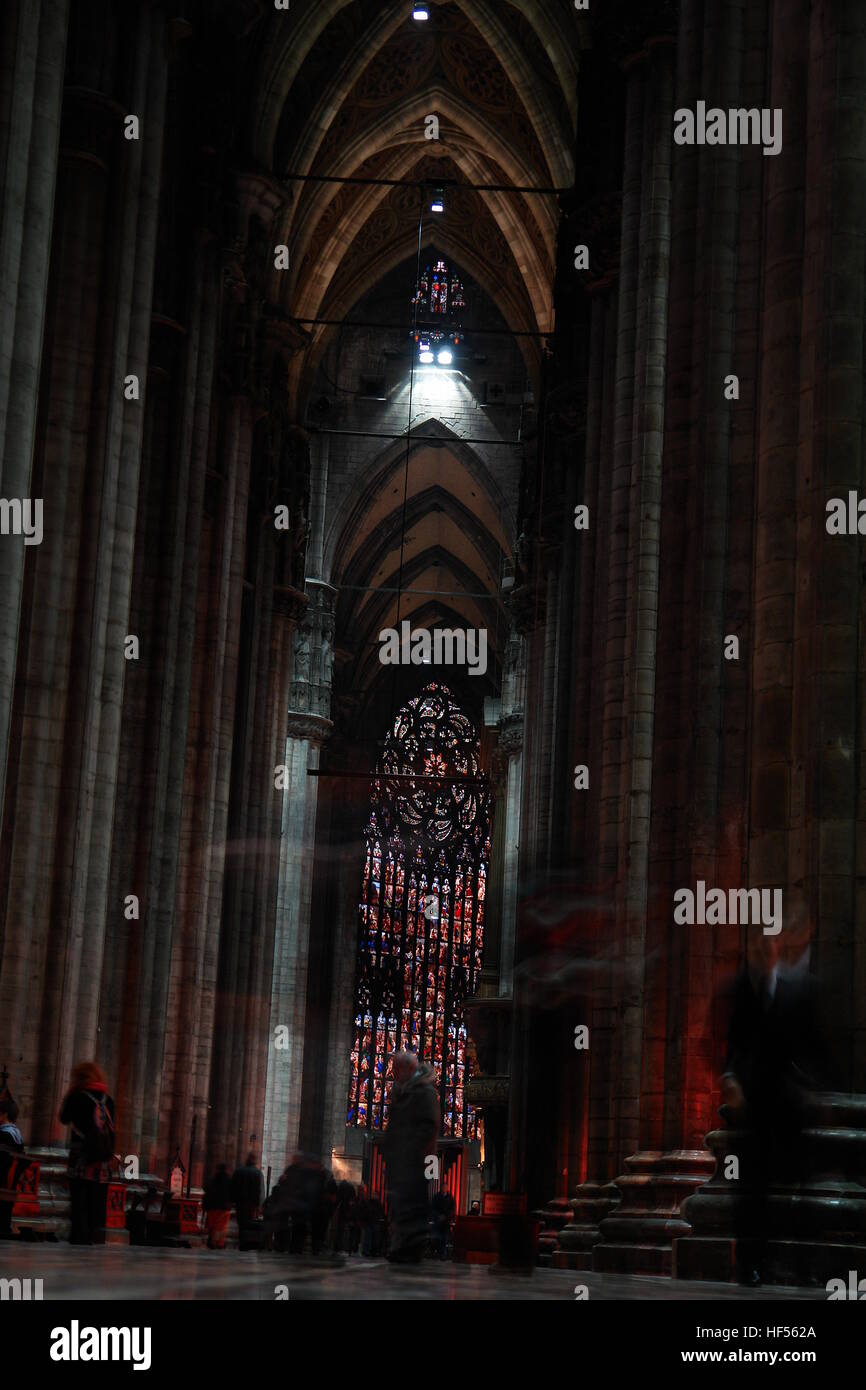 Gothic window in the cathedral of Milan: Milan Cathedral, Duomo ...