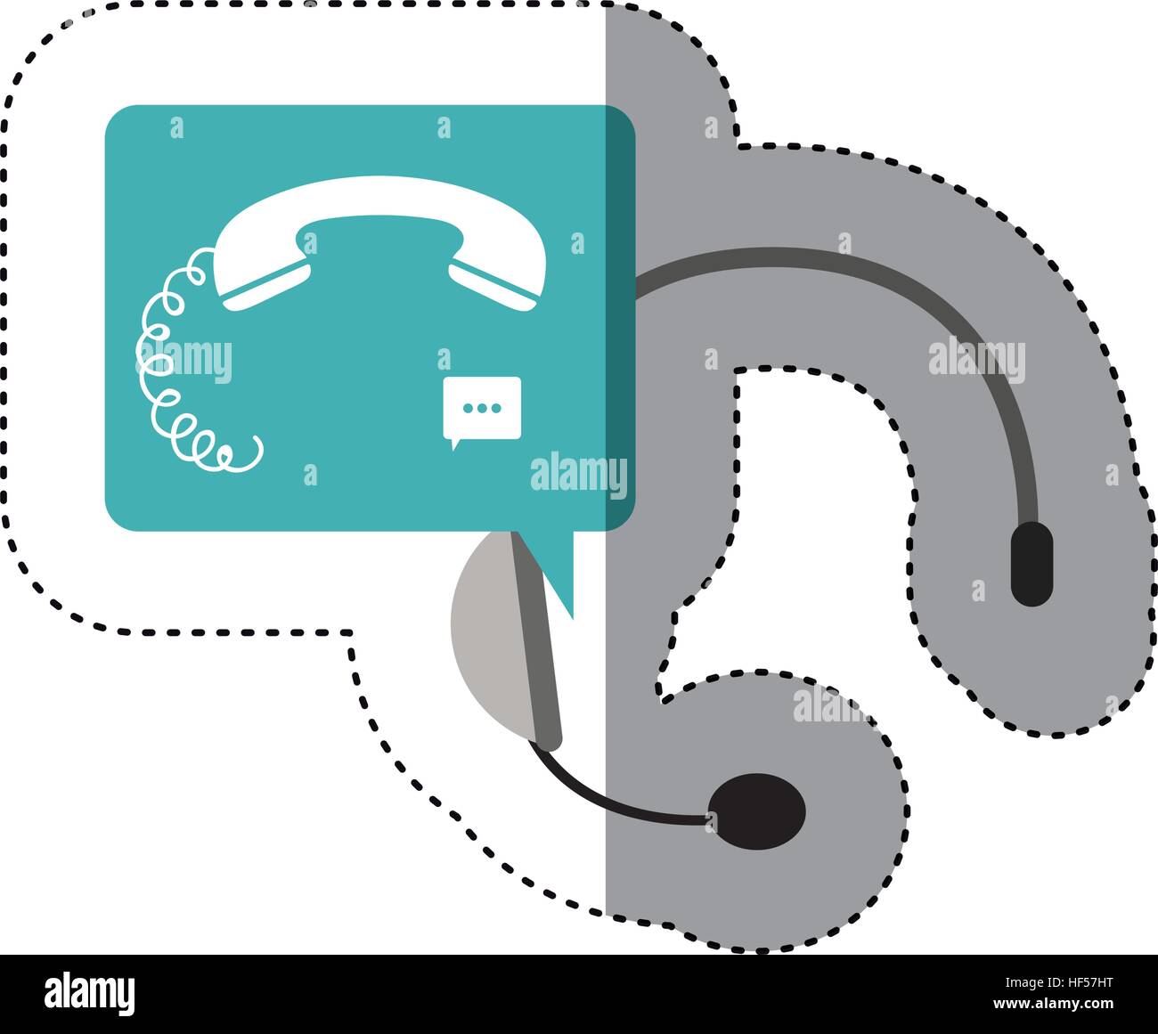 Phone icon. Call center technical service online and support theme ...