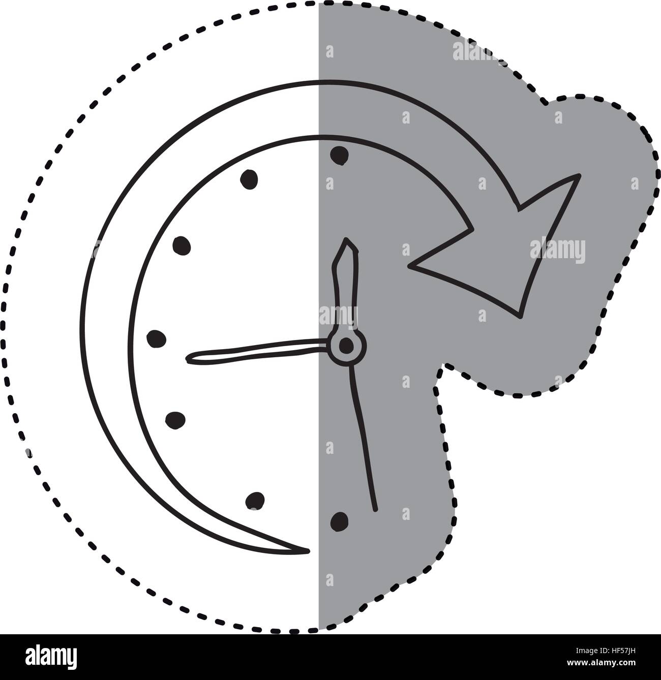 Clock icon. Call center technical service online and support theme ...
