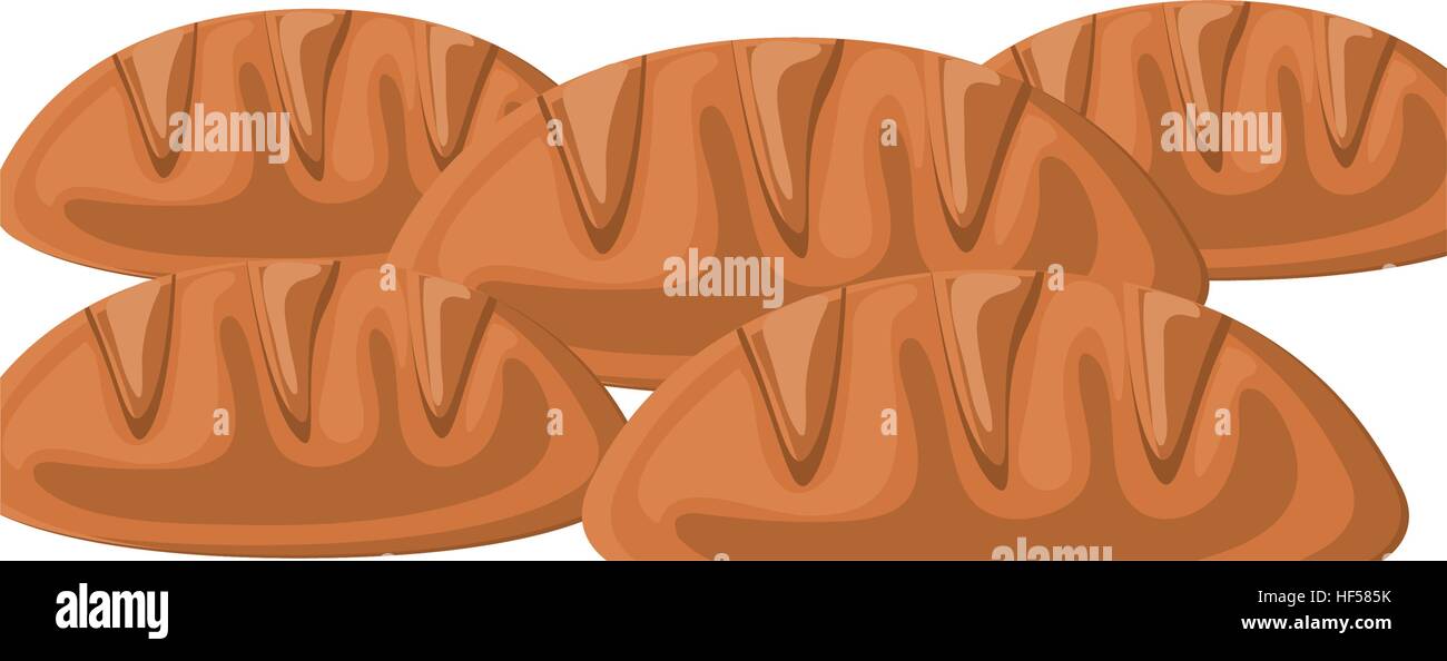 Bread icon. Bakery food shop traditional and product theme. Isolated ...