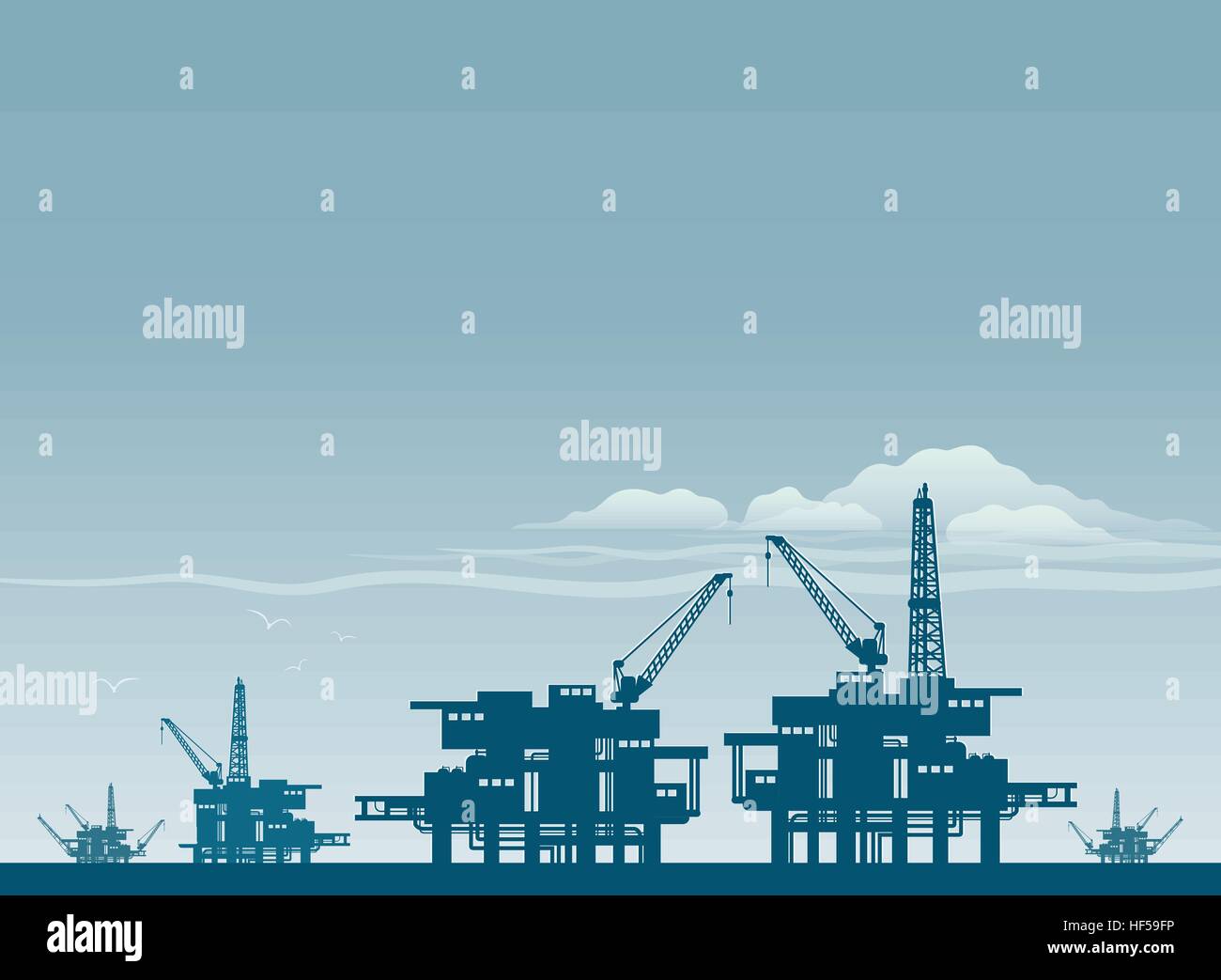 Oil derrick crane Stock Vector Images - Alamy