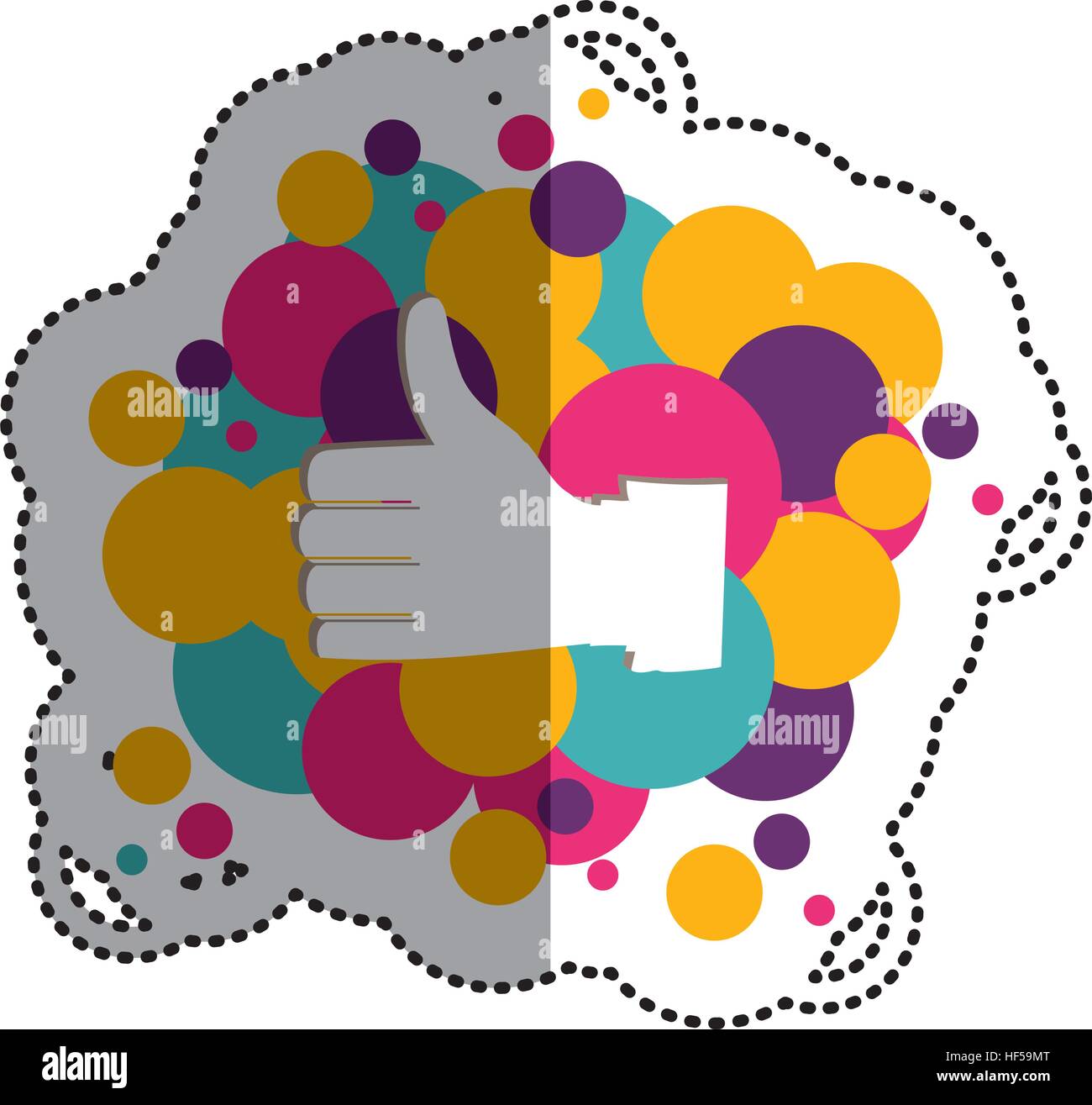 Human hand icon. Finger gesture palm and communication theme. Isolated ...