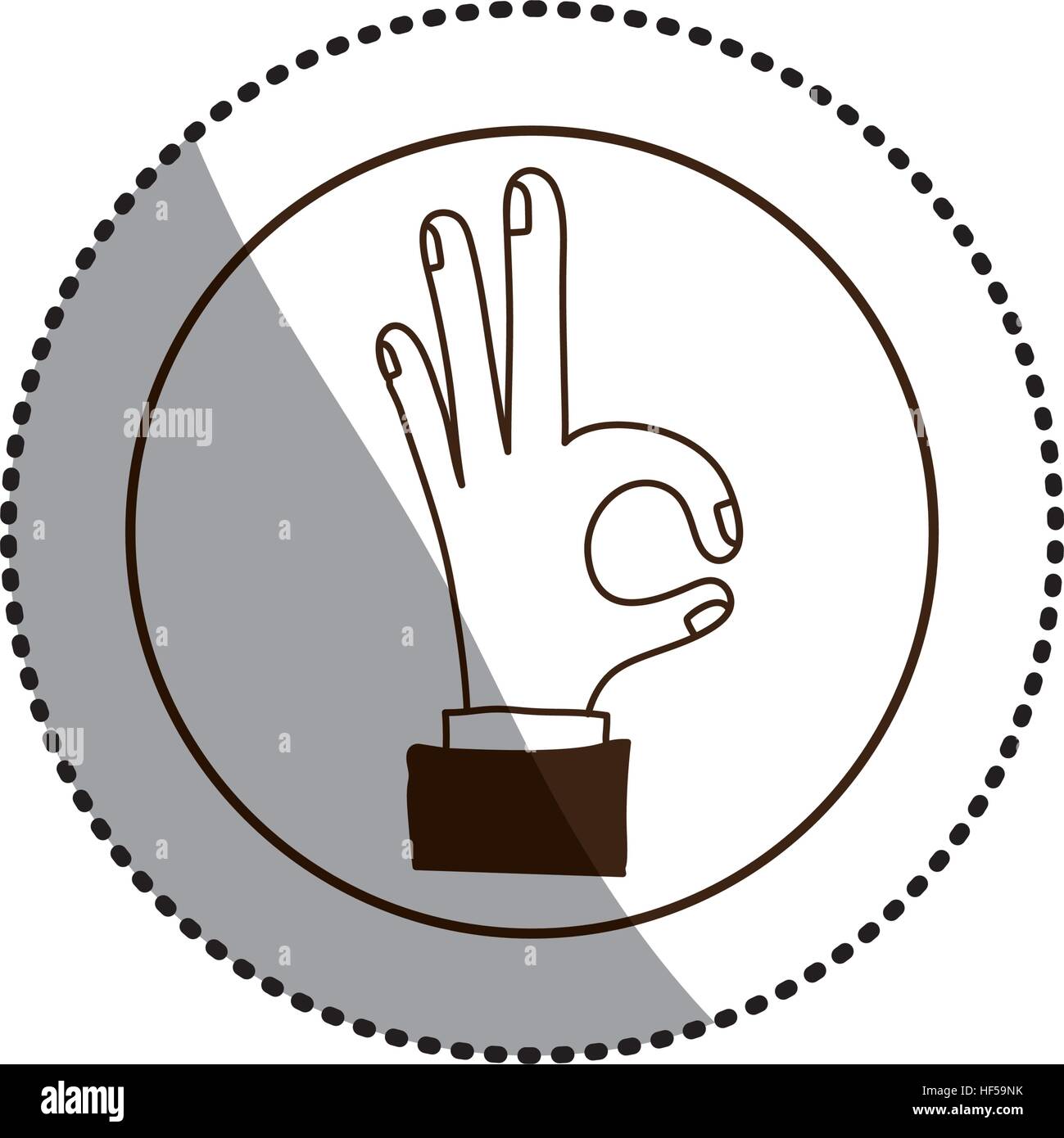 Human hand icon. Finger gesture palm and communication theme. Isolated ...