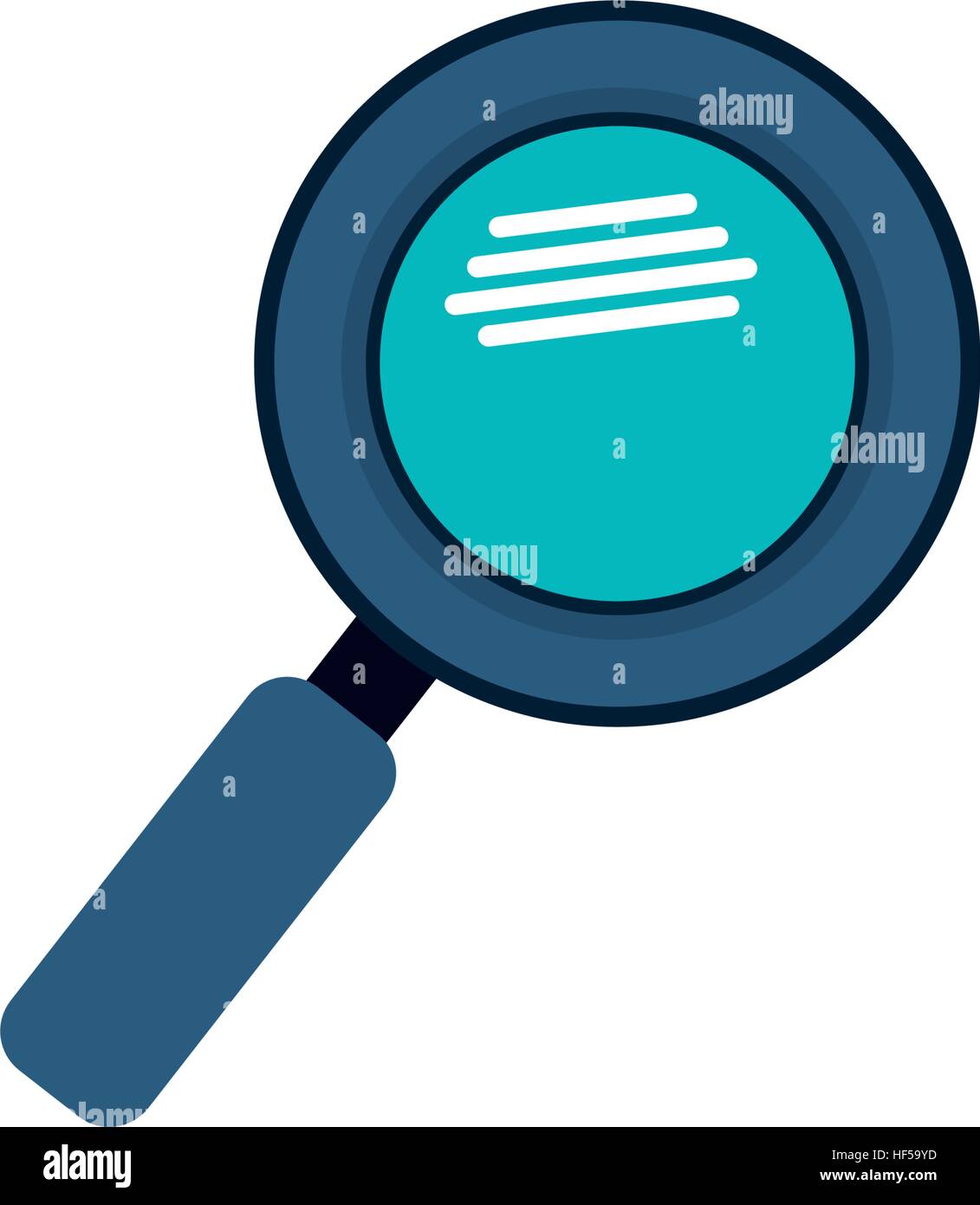 Lupe tool icon. Search magnifying glass zoom and lens heme. Isolated ...