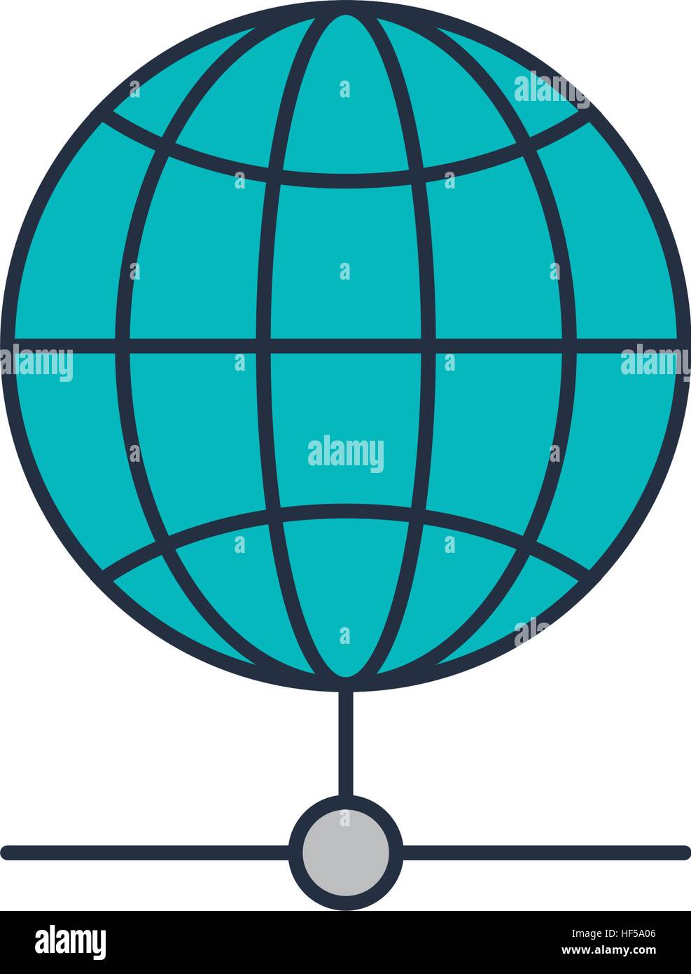 Global sphere icon. Communication internet connectivity and web theme ...