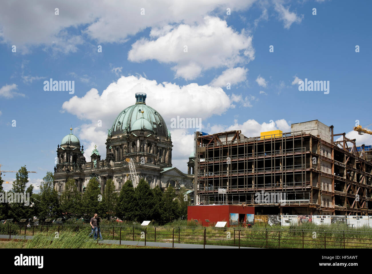 Construction site - Palast der Republik building in East Berlin, former ...
