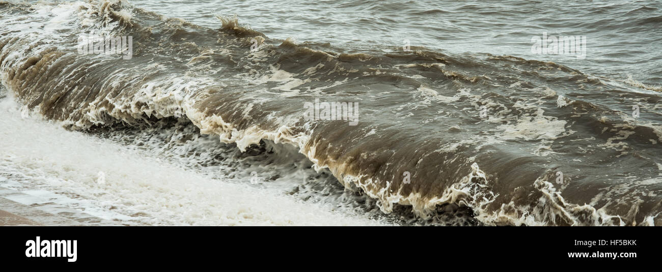 braking waves on the beach England, Ray Boswell Stock Photo - Alamy