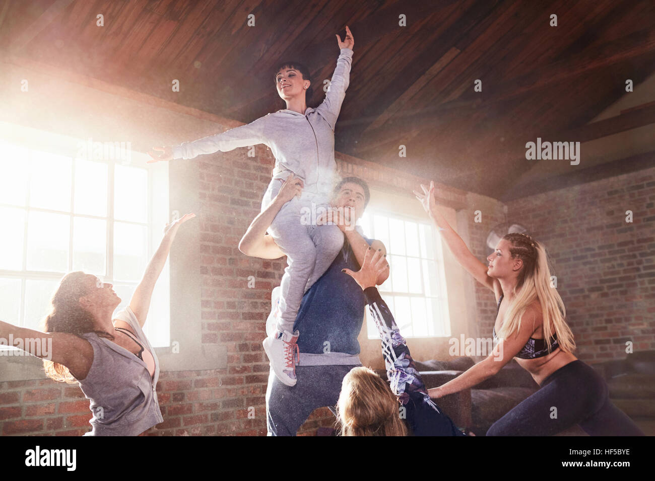 Young dancers dancing in studio Stock Photo - Alamy