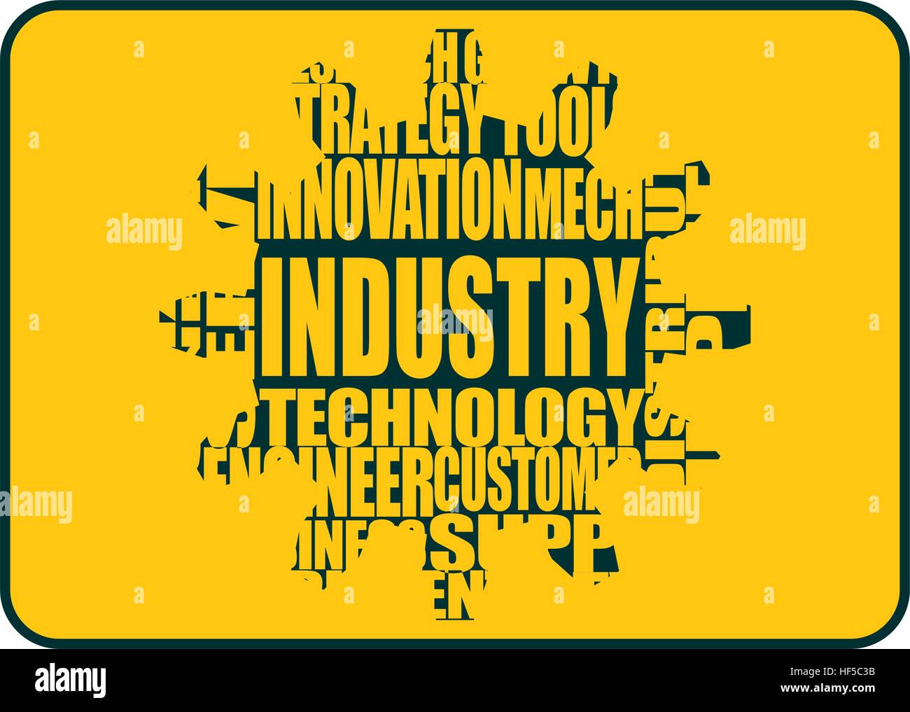 Industry word cloud concept Stock Vector Image & Art - Alamy